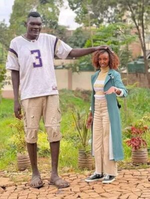 Photos of Bradley Marongo, the tallest man in Kenya who is 8.2 foot ...